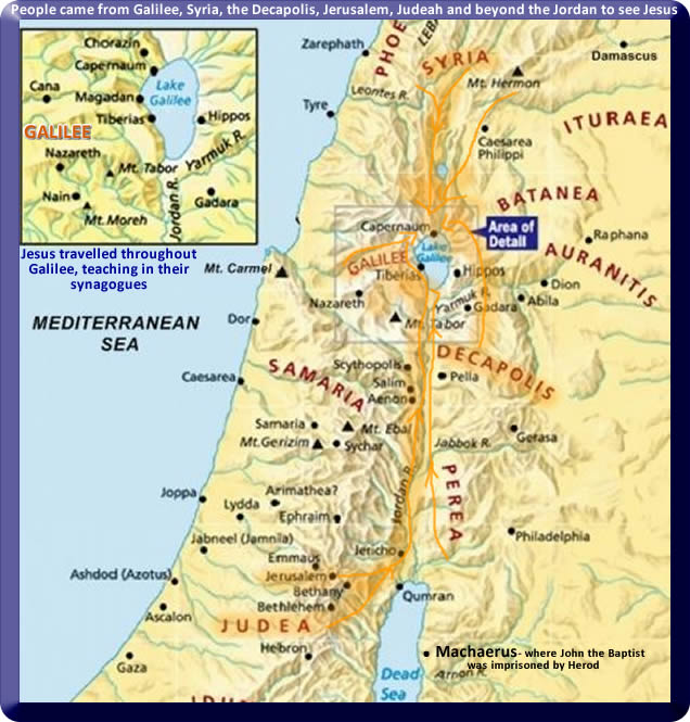 Sermon On The Mount Map Images And Photos Finder